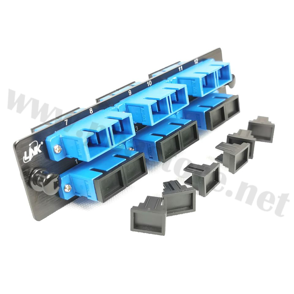 SNAP IN ADAPTER PLATE LINK รุ่น UF-2266SM 6SC DX SM แผง Snap-In ขนาด 6 SC Duplex Adapter (หัวคู่ ...